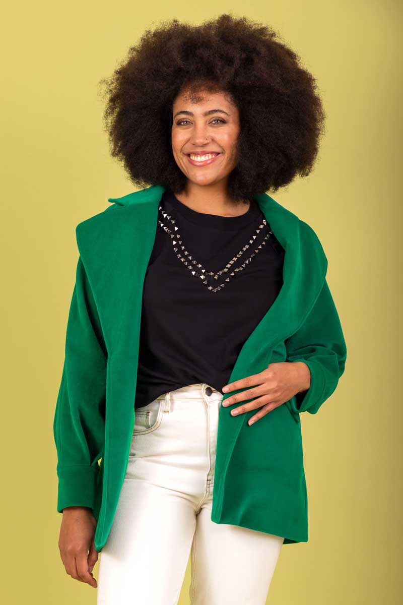 Charlo Ella Coat Green – ROSSELLINI + SHINE