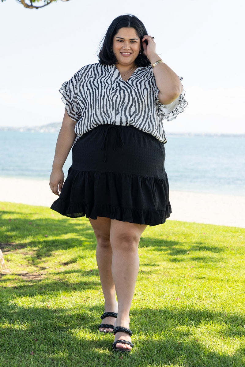Stella Royal Scarlett Top - Zebra – ROSSELLINI + SHINE