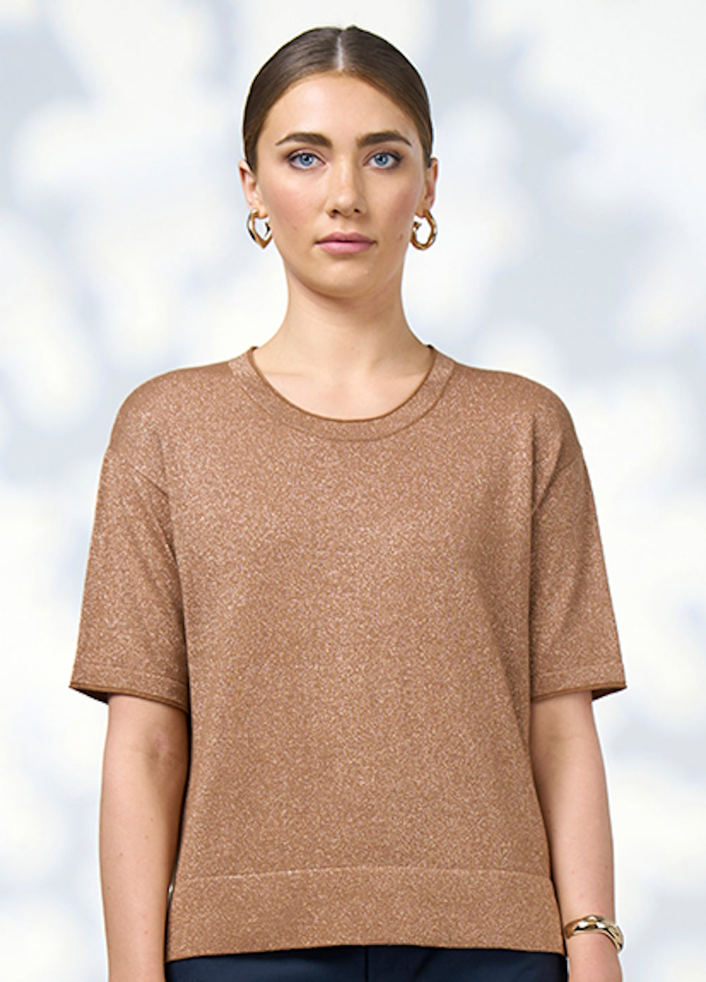 Loobies Story Mica Tee - Bronze Shimmer – ROSSELLINI + SHINE