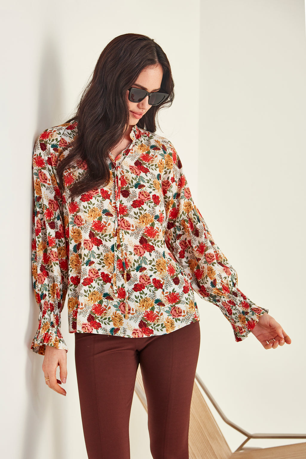 Lemon Tree Jamila Top - Ecru Print – ROSSELLINI + SHINE