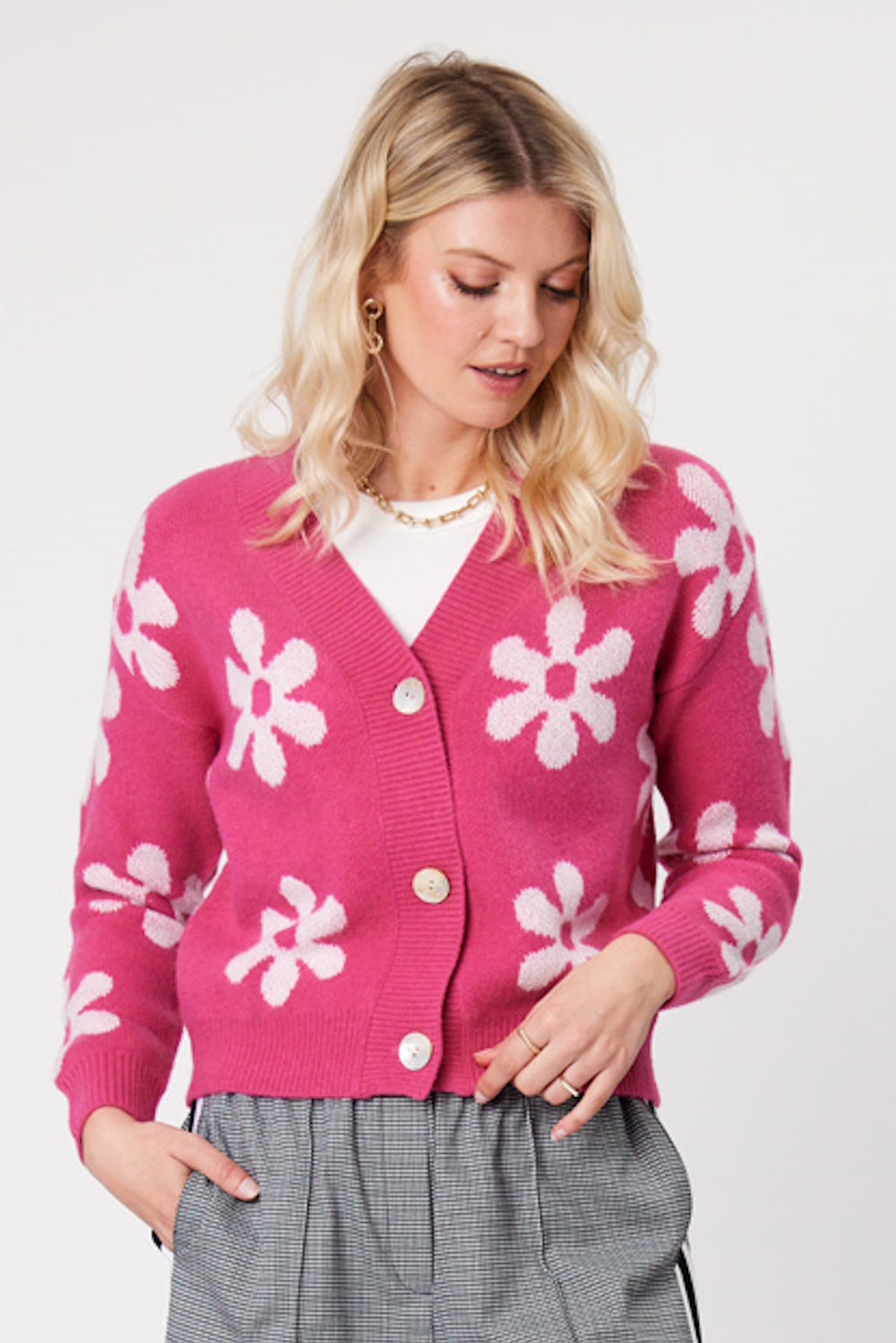 Lemon Tree Flora Cardi Cerise – ROSSELLINI + SHINE
