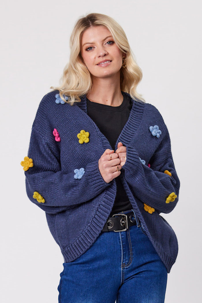 Lemon Tree Rosaline Cardigan - Blue – ROSSELLINI + SHINE