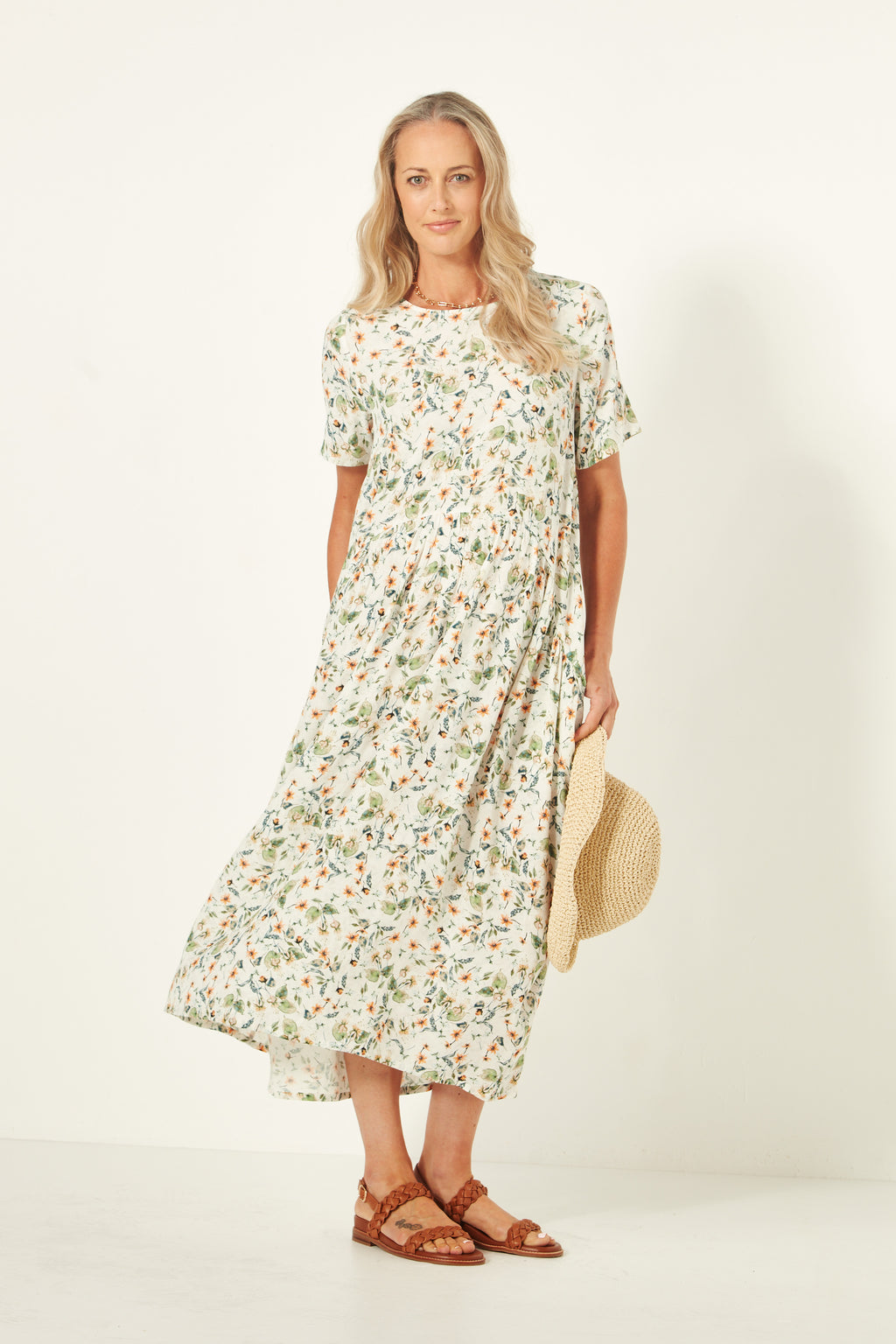 Lemon Tree Monroe Dress - Botanical – ROSSELLINI + SHINE
