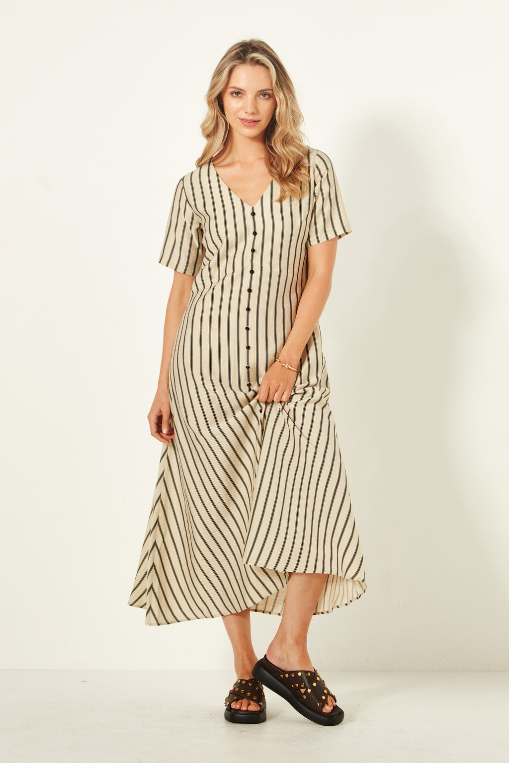 Lemon Tree Marta Dress Sand – ROSSELLINI + SHINE