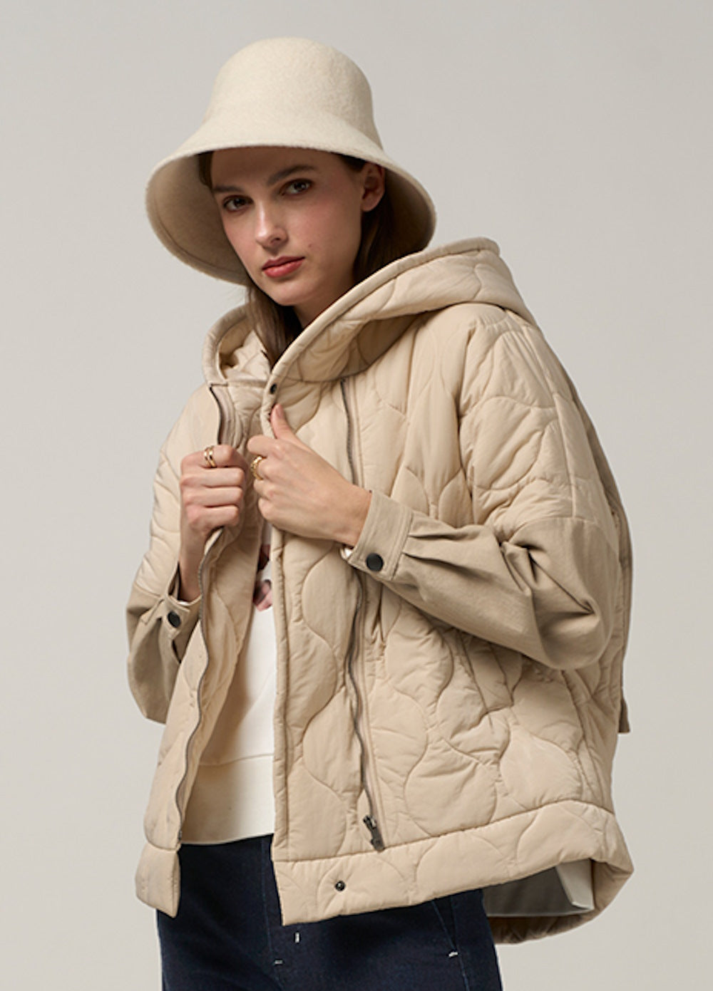 Madly Sweetly Not Quilty Jacket - Stone – ROSSELLINI + SHINE