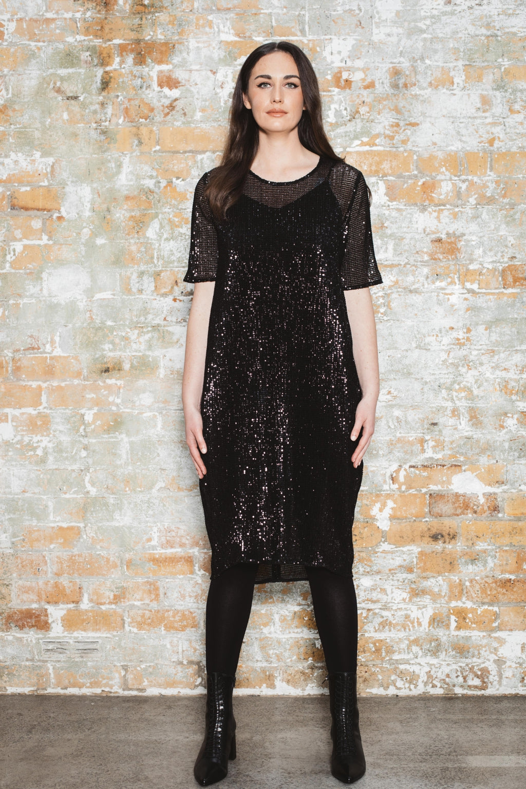 Grace & Harmony Layla Sequin Dress – ROSSELLINI + SHINE