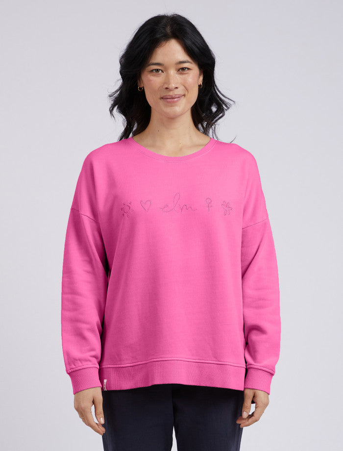 Elm Symbols Crew - Shocking Pink – ROSSELLINI + SHINE