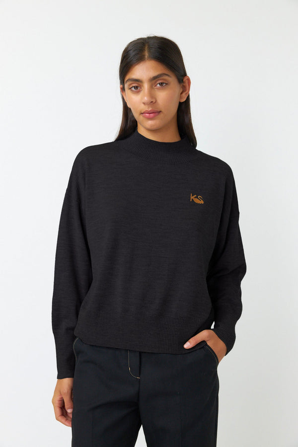 Kate Sylvester Teddy Jumper - Black – ROSSELLINI + SHINE