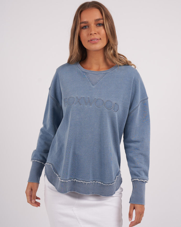 Foxwood Simplified Crew - Blue – ROSSELLINI + SHINE