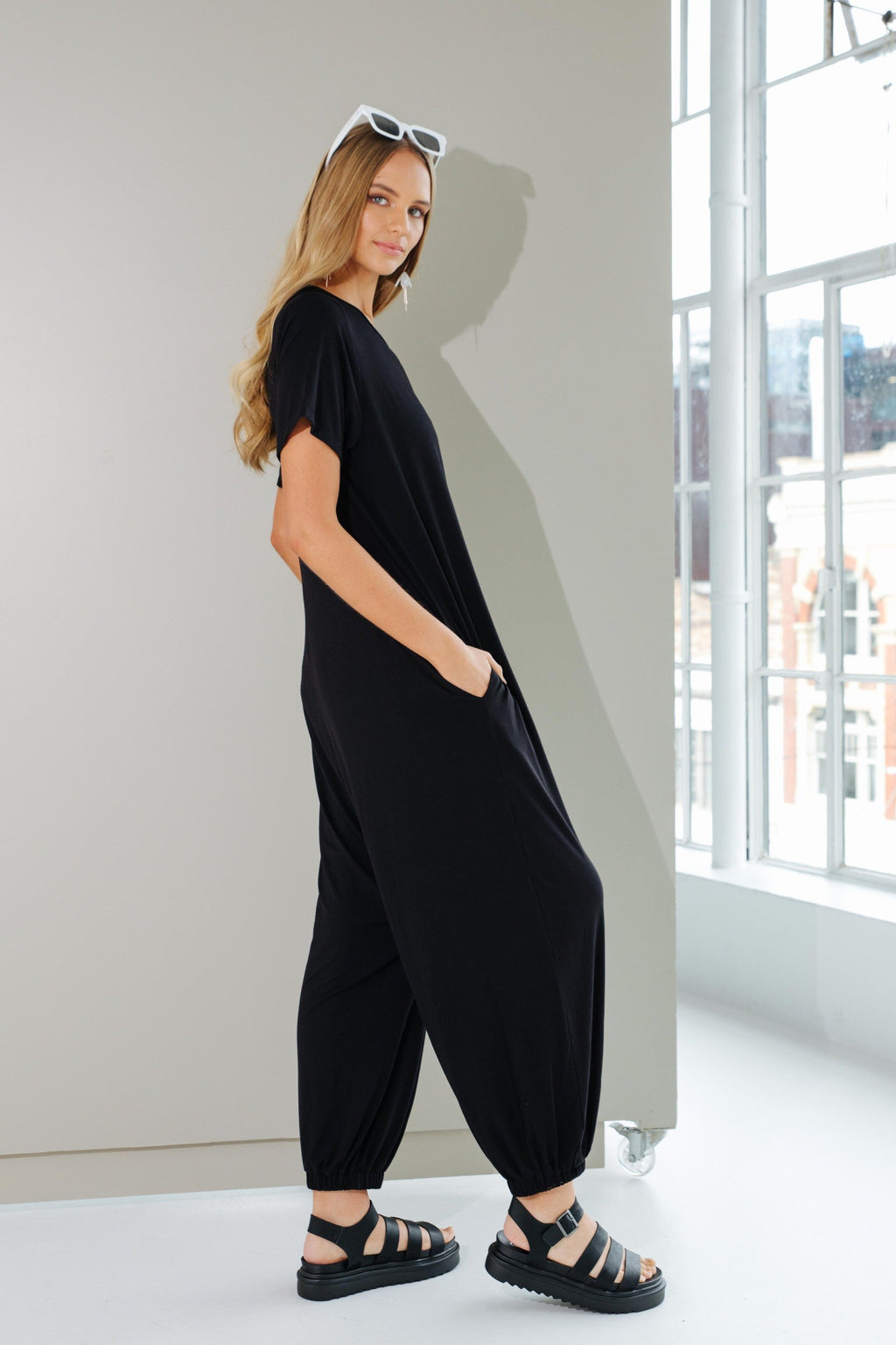 David Pond Katie Jumpsuit - Black – ROSSELLINI + SHINE