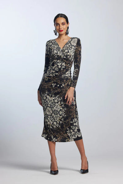 Paula Ryan Venezia Side Gather Crossover Dress – SHINE + ROSSELLINI