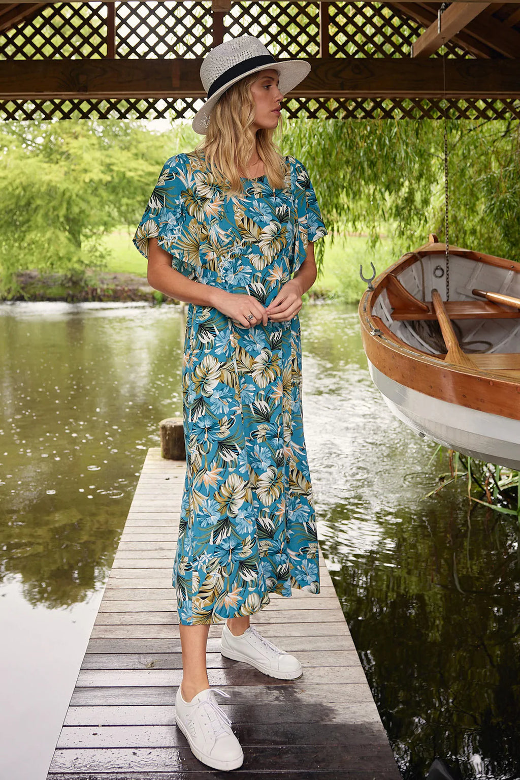 Lemon Tree Taylor Dress - Aqua – ROSSELLINI + SHINE